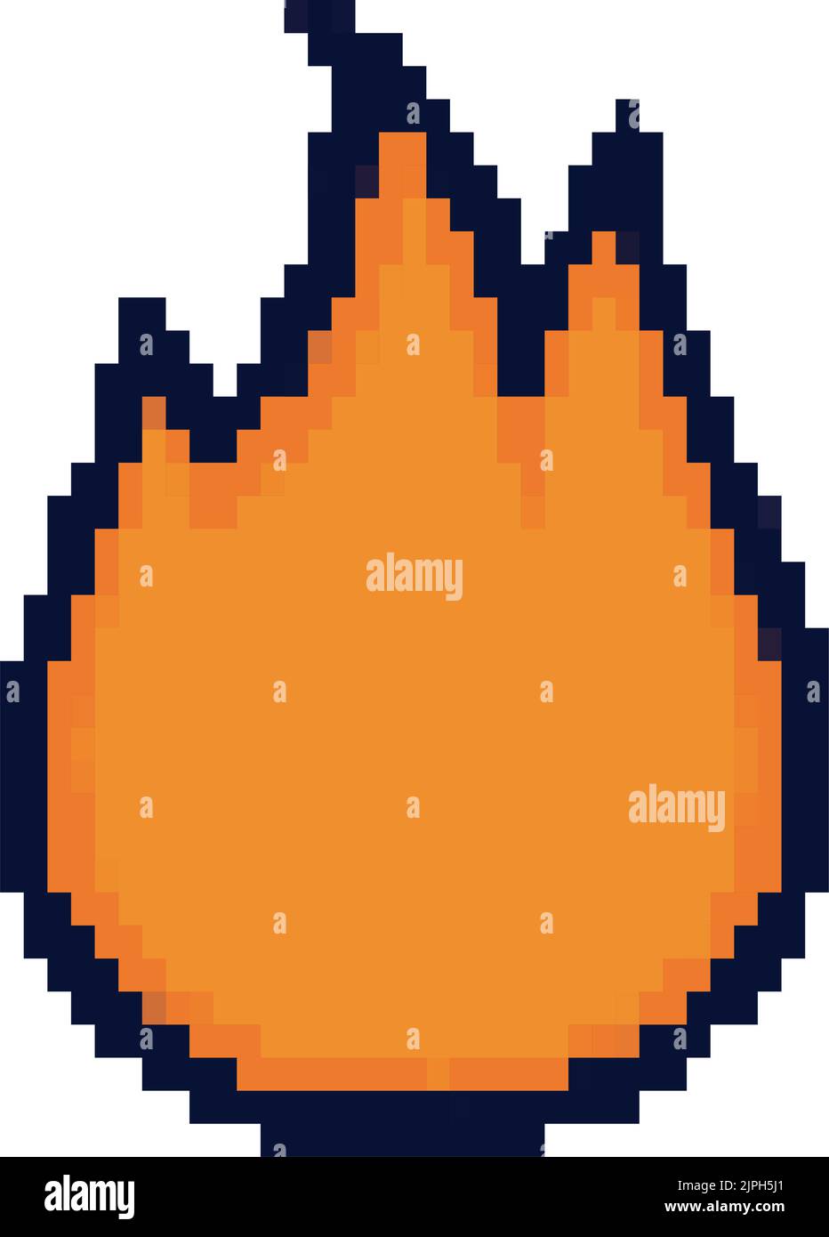 fire pixel art Stock Vector Image & Art - Alamy