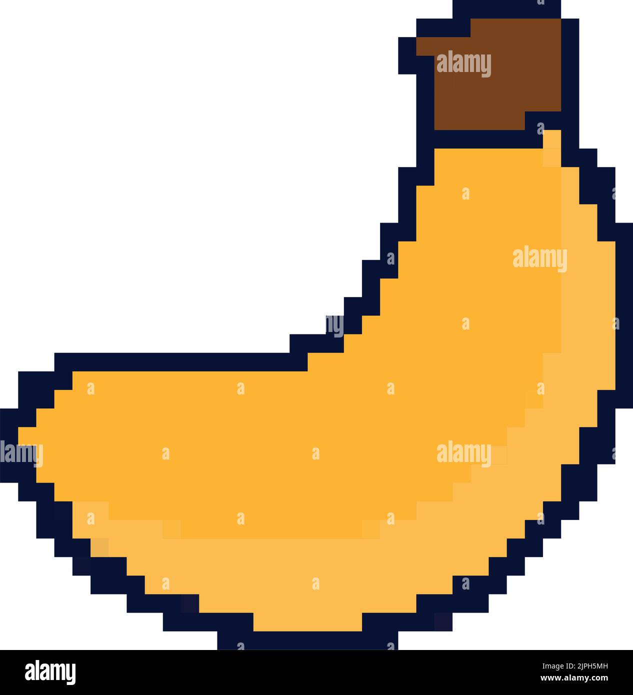 Banana pixel Stock Vector Images - Alamy