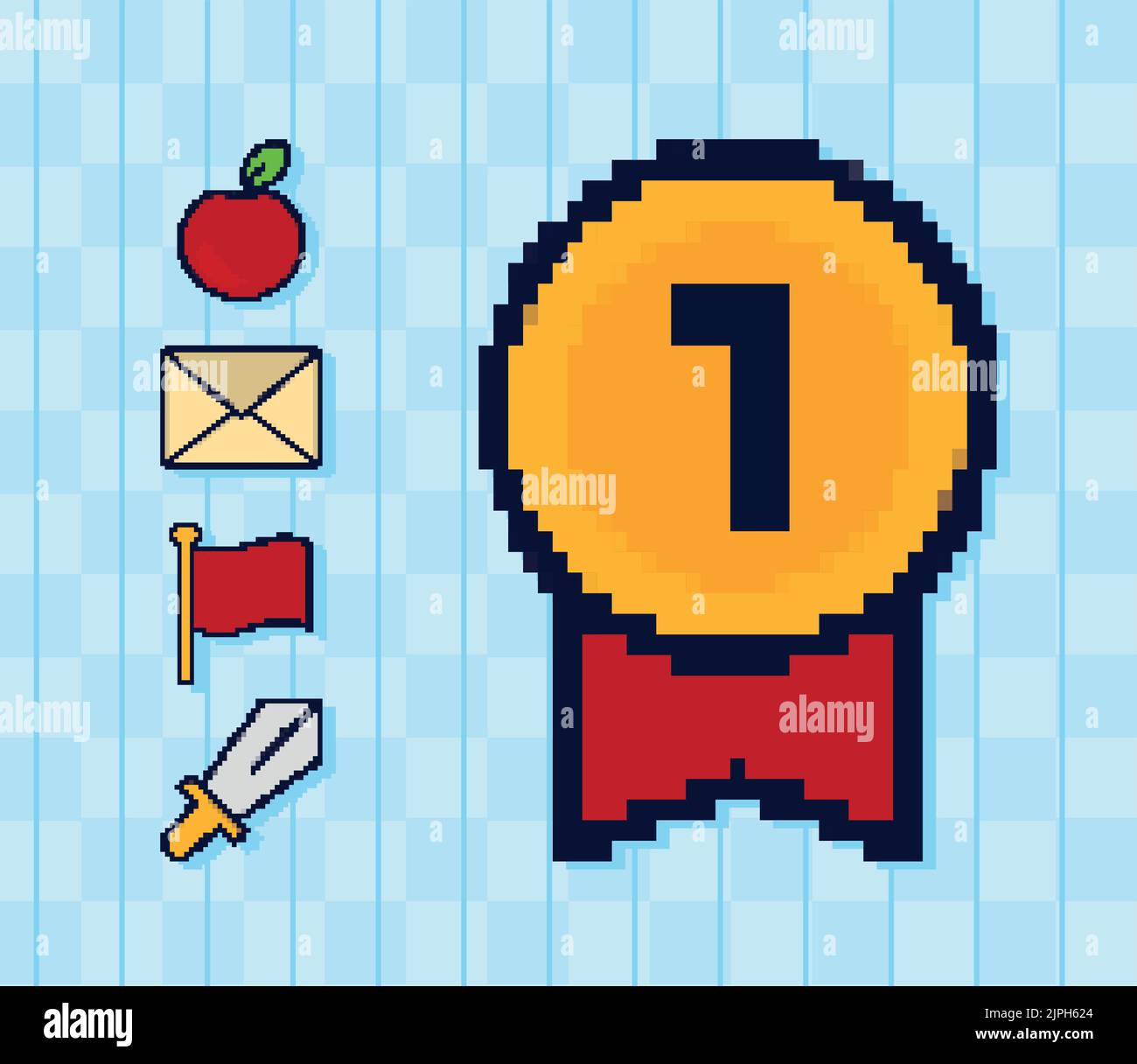 pixel art icons collection Stock Vector Image & Art - Alamy