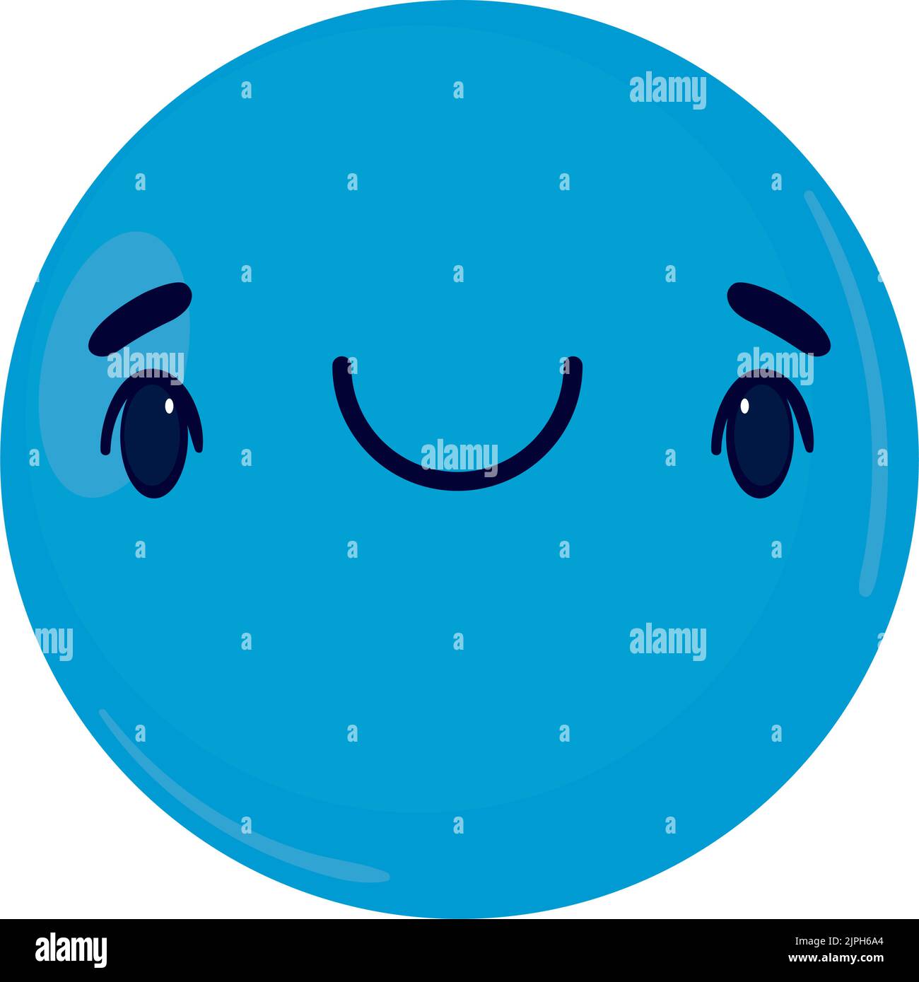 blue smile emoticon Stock Vector Image & Art - Alamy