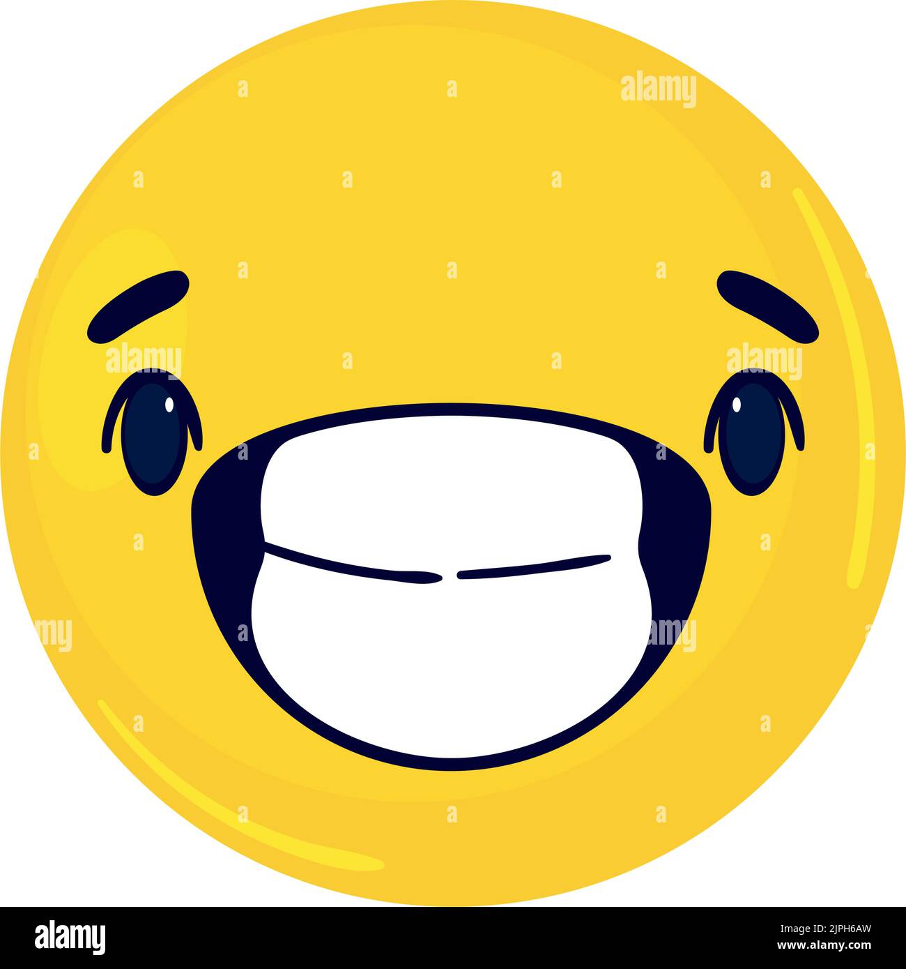 funny smile emoticon Stock Vector Image & Art - Alamy