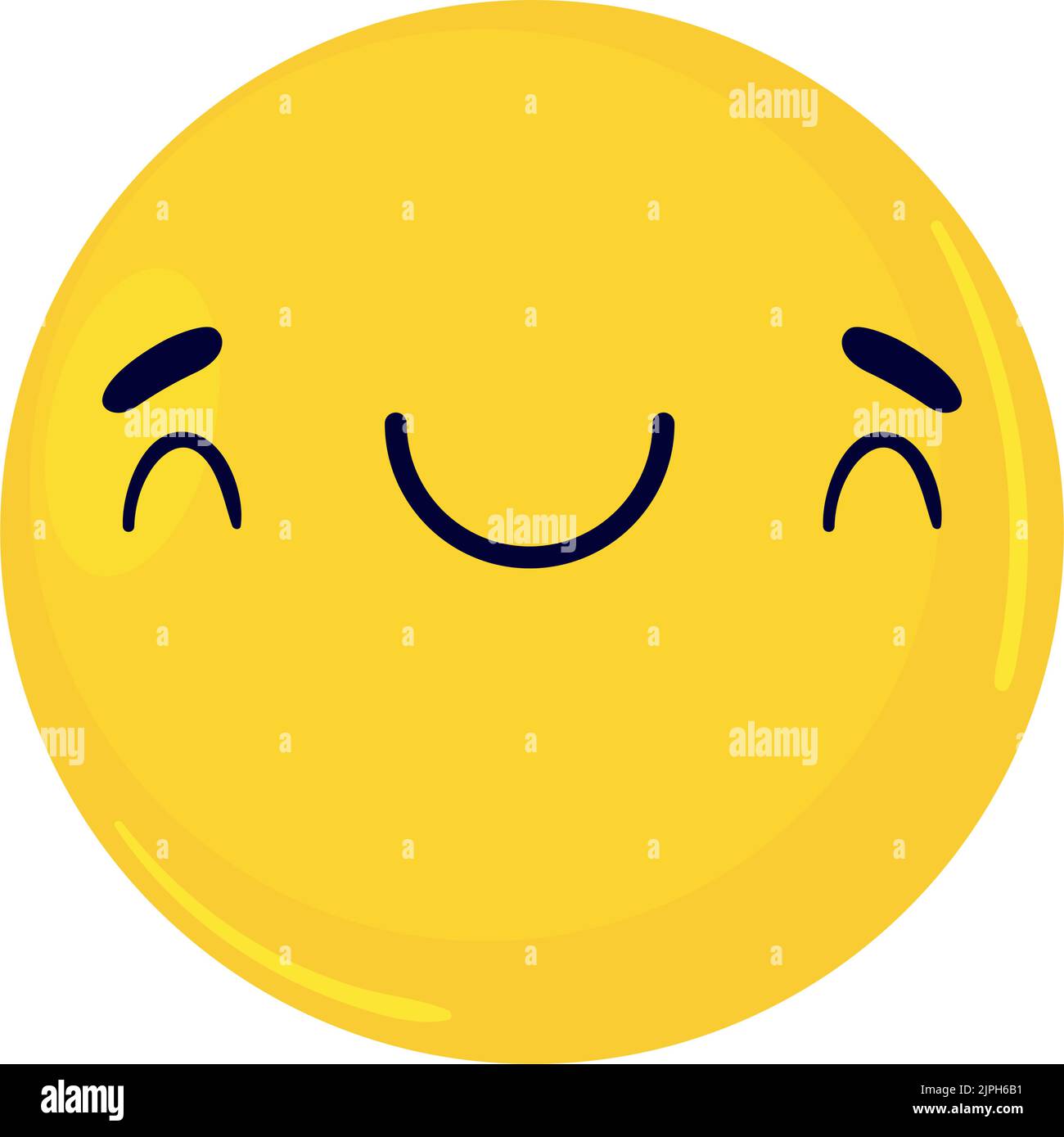cute smile emoticon Stock Vector Image & Art - Alamy