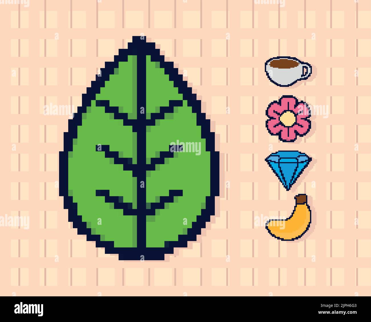 pixel art, set Stock Vector Image & Art - Alamy