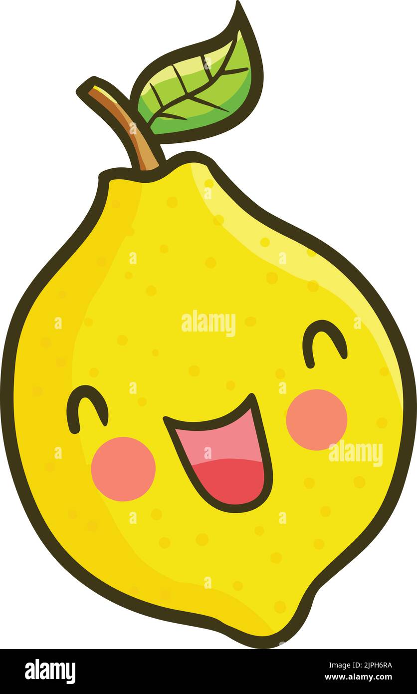 A vector illustration of the smiling lemon Stock Vector Image & Art - Alamy