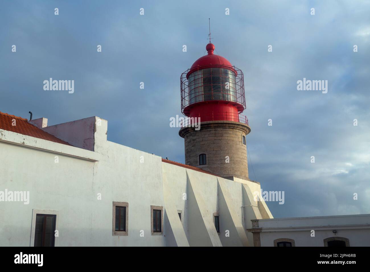 Cape St Vincent (Cabo de Sao Vicente) Lighthouse in Sagres, Portugal ...