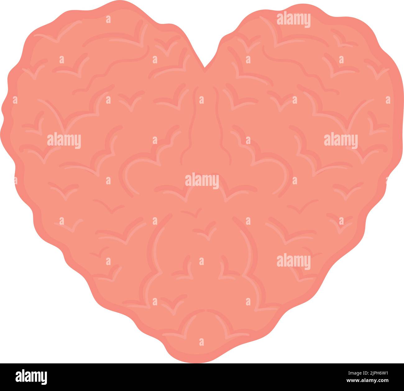 heart shape brain Stock Vector Image & Art - Alamy