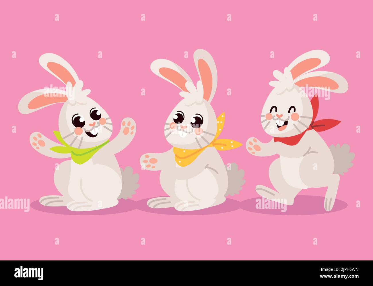 set of rabbits Stock Vector Image & Art - Alamy