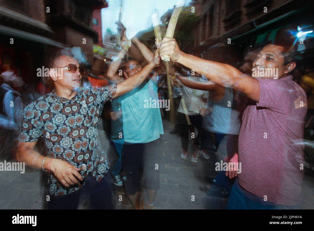 Bhaktapur, Bagmati, Nepal. 18th Aug, 2022. Local from Bhaktapur ...