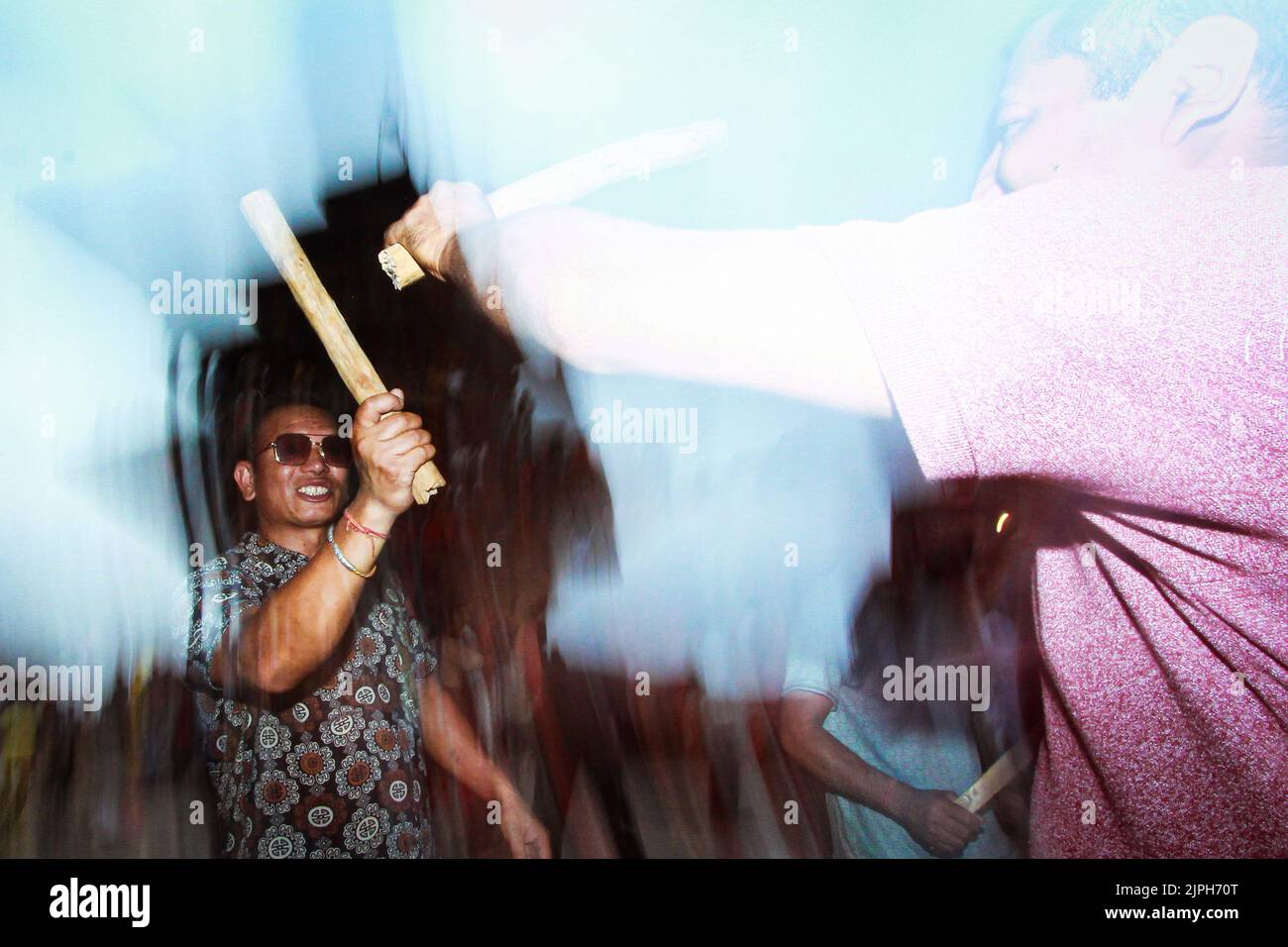 Bhaktapur, Bagmati, Nepal. 18th Aug, 2022. Local from Bhaktapur ...