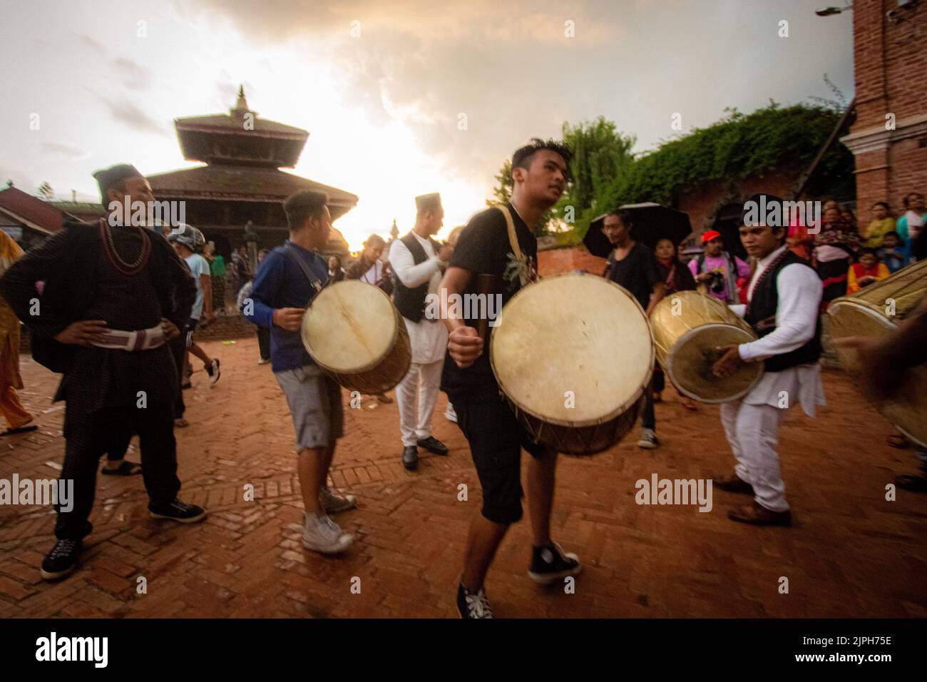 Bhaktapur, Bagmati, Nepal. 18th Aug, 2022. Local from Bhaktapur ...