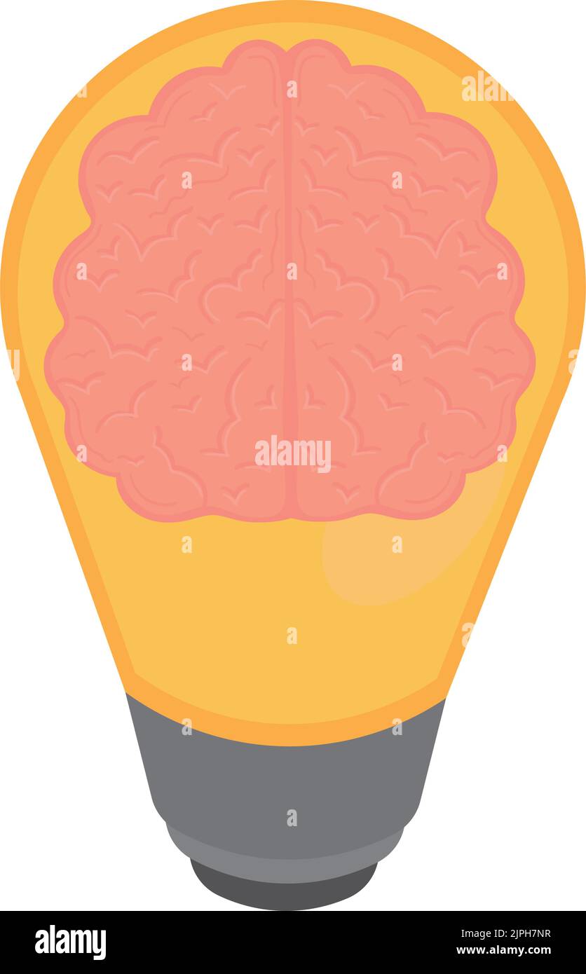 mental health day, brain bulb Stock Vector Image & Art - Alamy