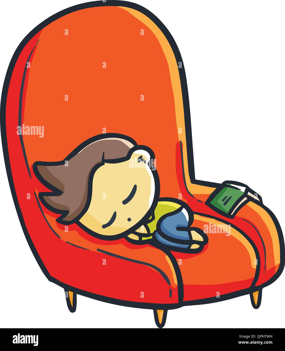 Sleeping pattern illustration hi-res stock photography and images - Alamy