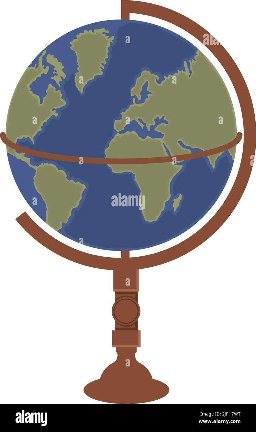 globe map in stand Stock Vector Image & Art - Alamy