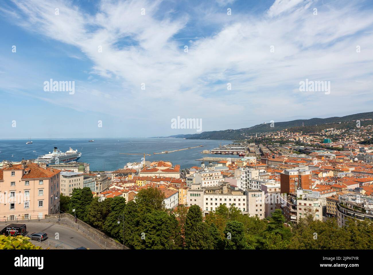 View over Trieste and the Gulf of Trieste Stock Photo - Alamy