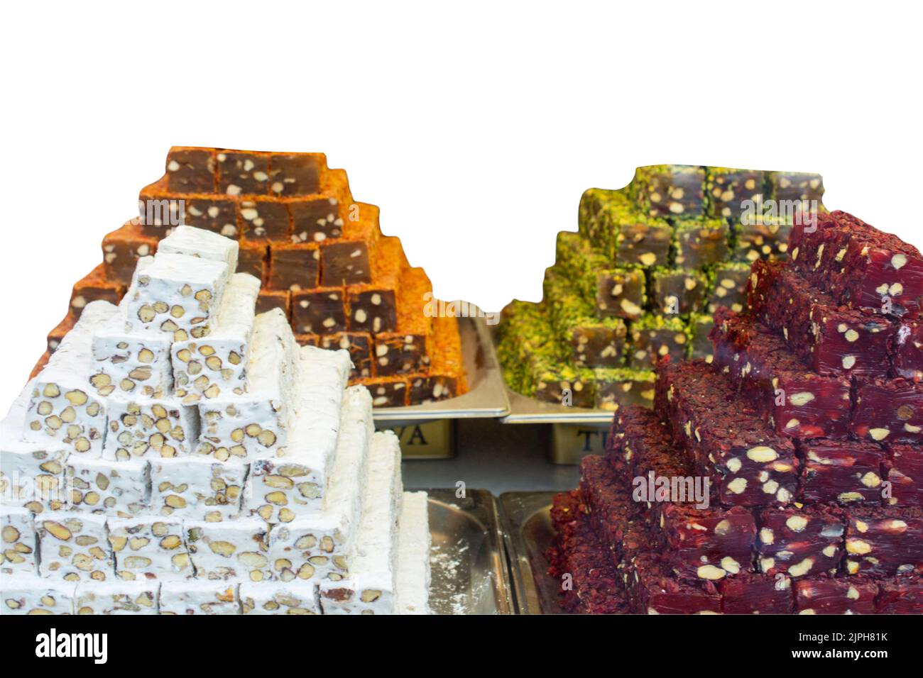 Traditional Turkish Delight (Rahat Lokum Stock Photo - Alamy