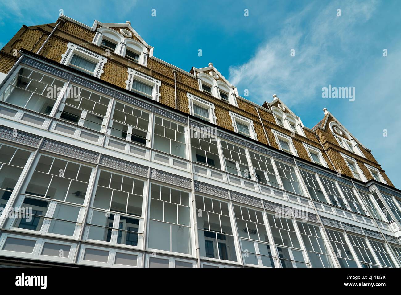 A facade of the Comfort Inn Hotel on Victoria Parade in Ramsgate, UK ...