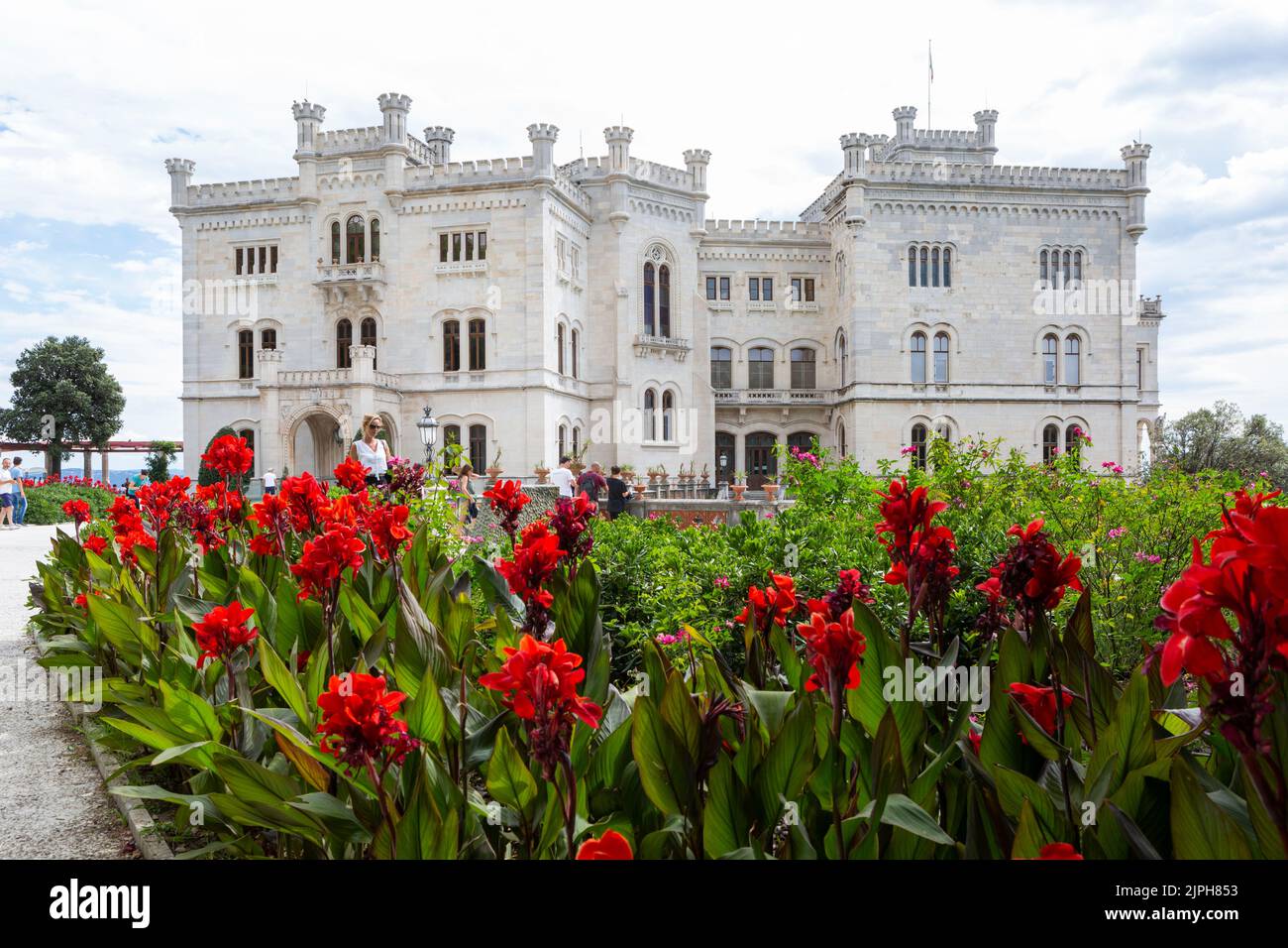Miramare Castle at Grignano, Trieste Stock Photo - Alamy