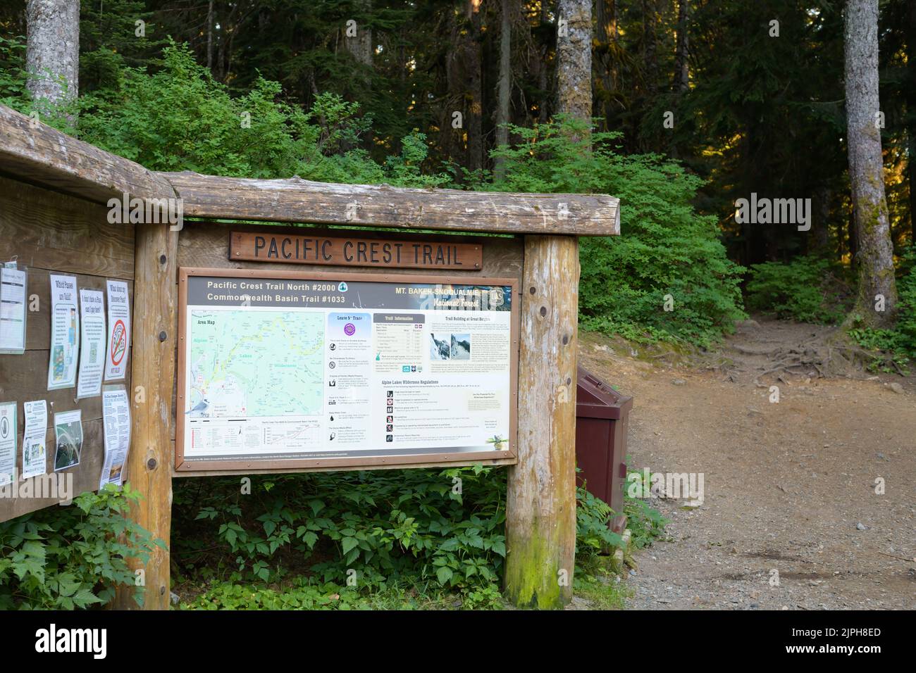 Snoqualmie Pass, WA, USA - August 15, 2022; North trailhead for the ...
