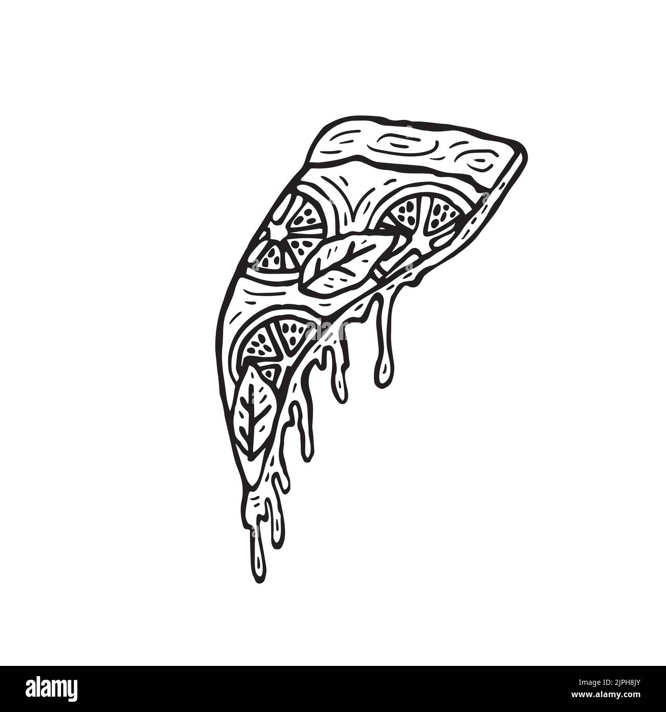 Pizza homemade italian kitchen Stock Vector Images - Alamy