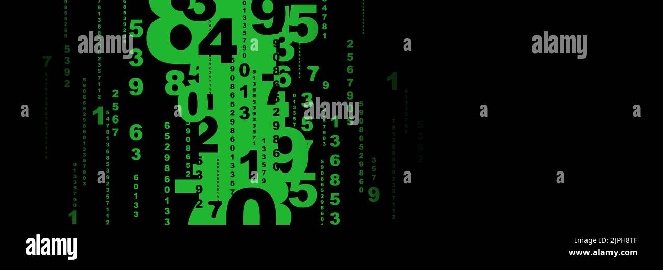 Creative and modern background with numbers Stock Photo - Alamy