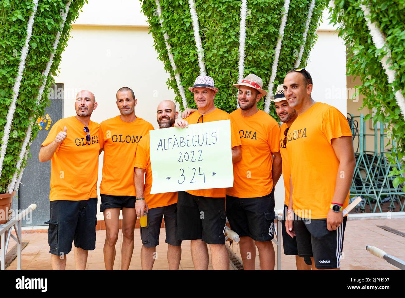 Betera, Spain. 15th Aug, 2022. The Majorals pose in front of the ...