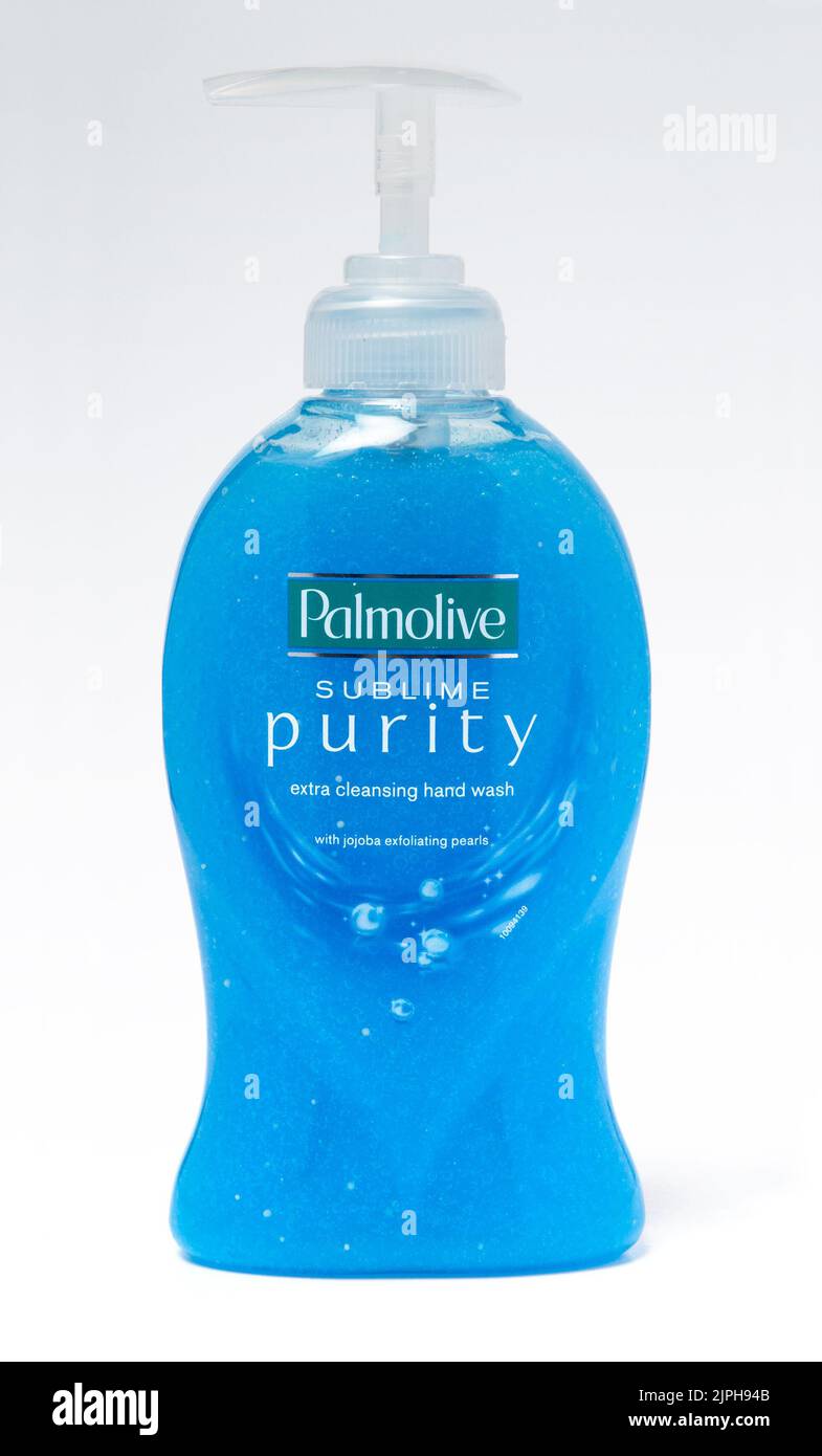 Photograph of Bottle of Palmolive Hand Wash on white background Stock ...