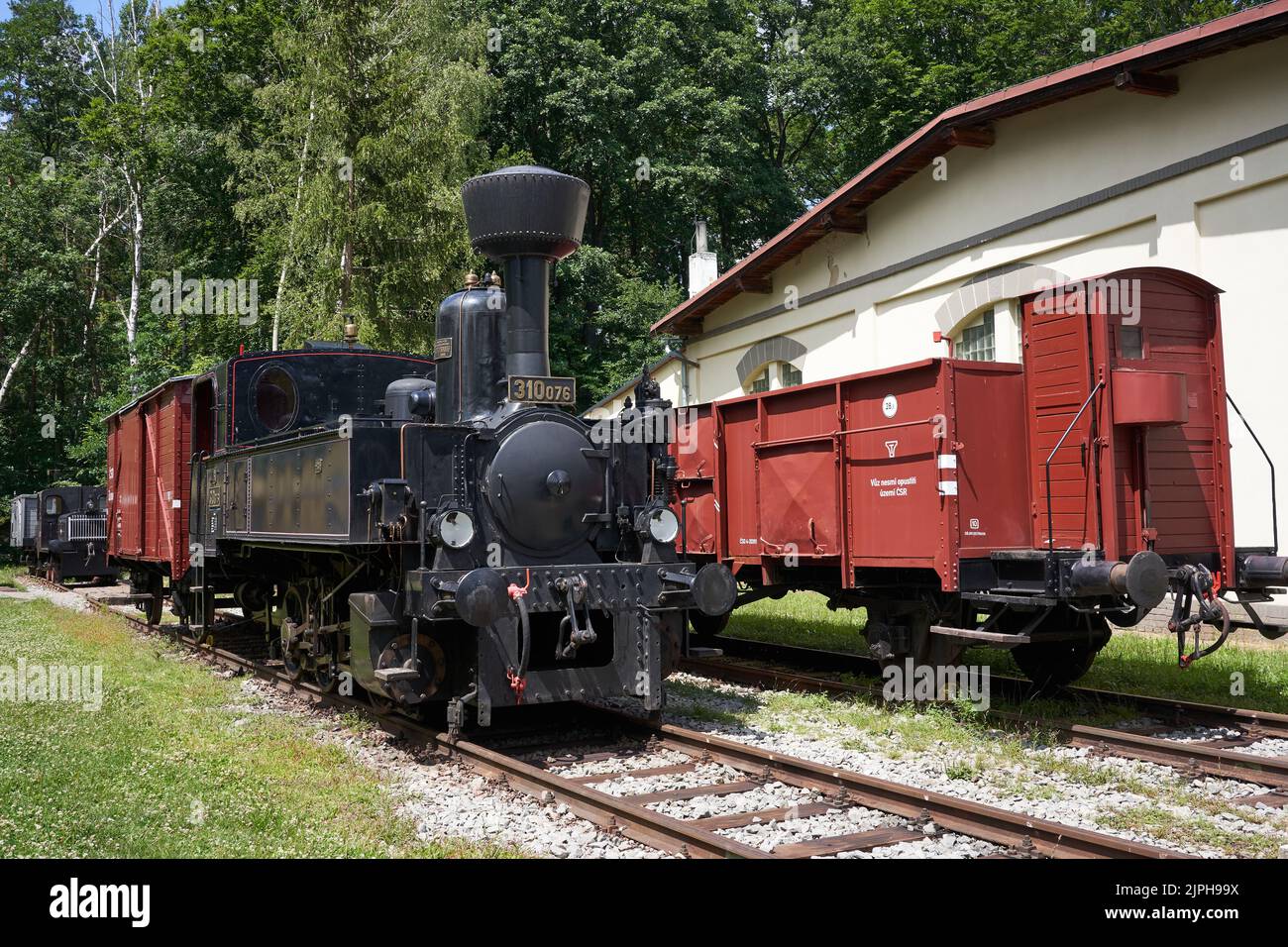 Luzna, Czech Republic - July 2, 2022 - The Railway museum Czech ...