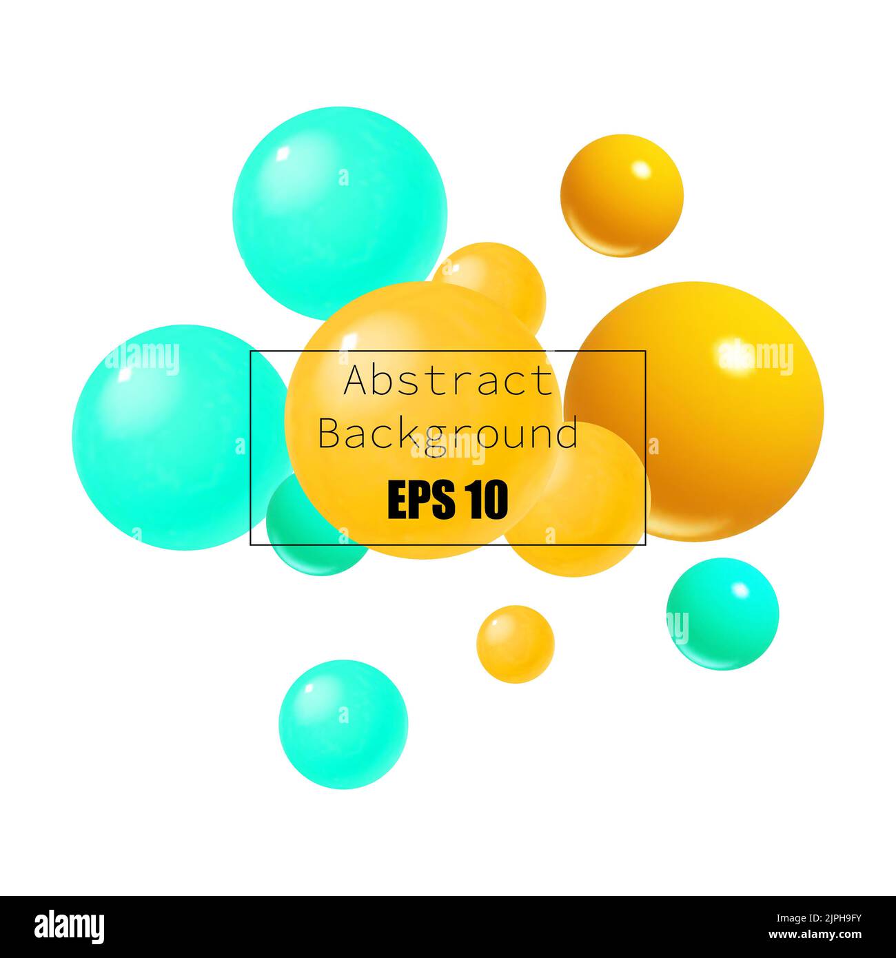 Abstract Flying Spheres Background. Sweet Candy. Colorful Realistic ...