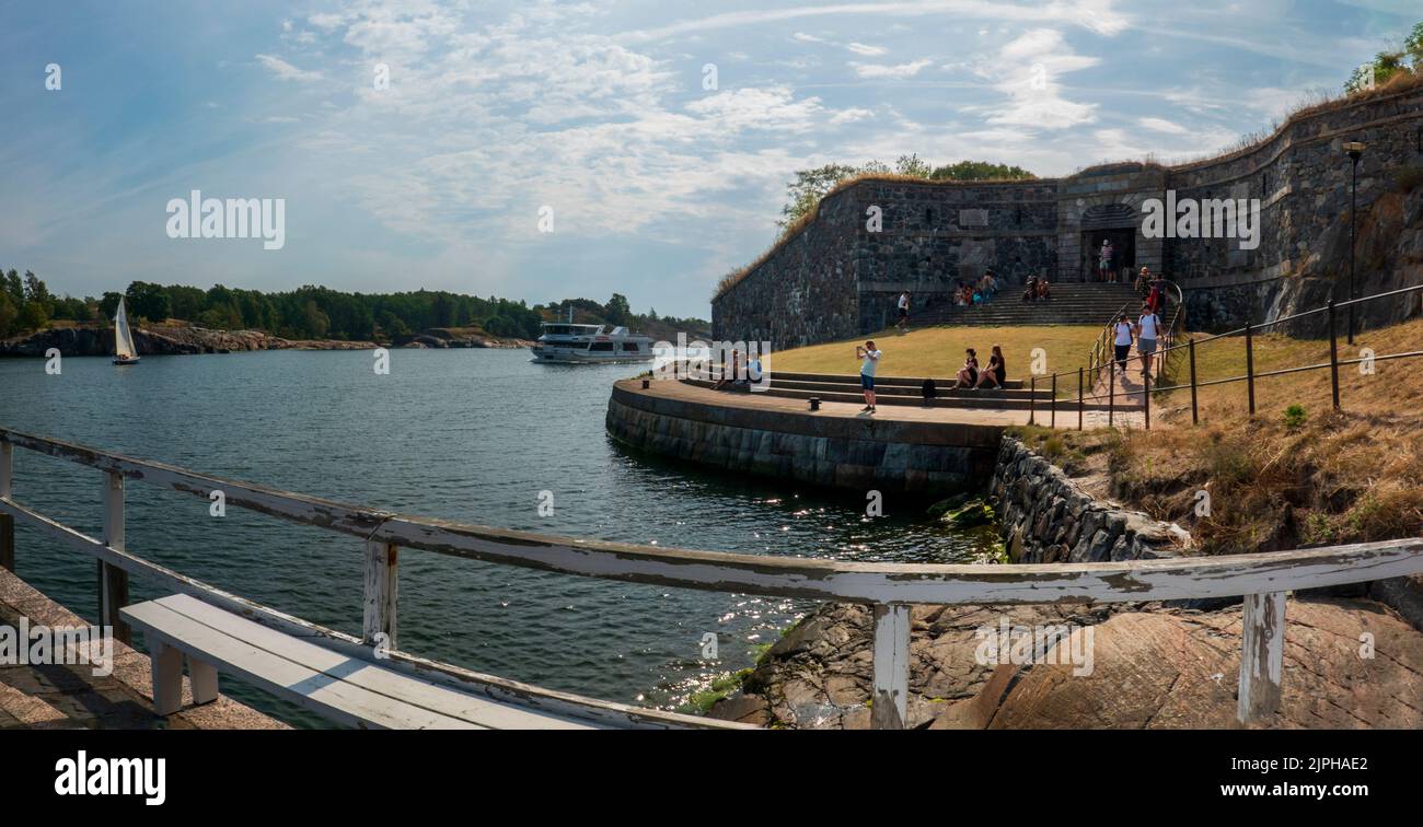 Kings Gate Quay Suomenlinna Stock Photo - Alamy