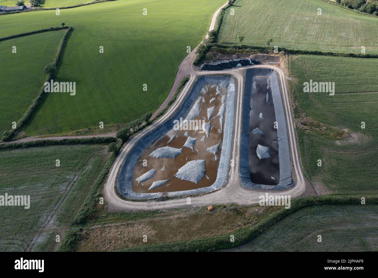 Slurry farm lagoon hi-res stock photography and images - Alamy