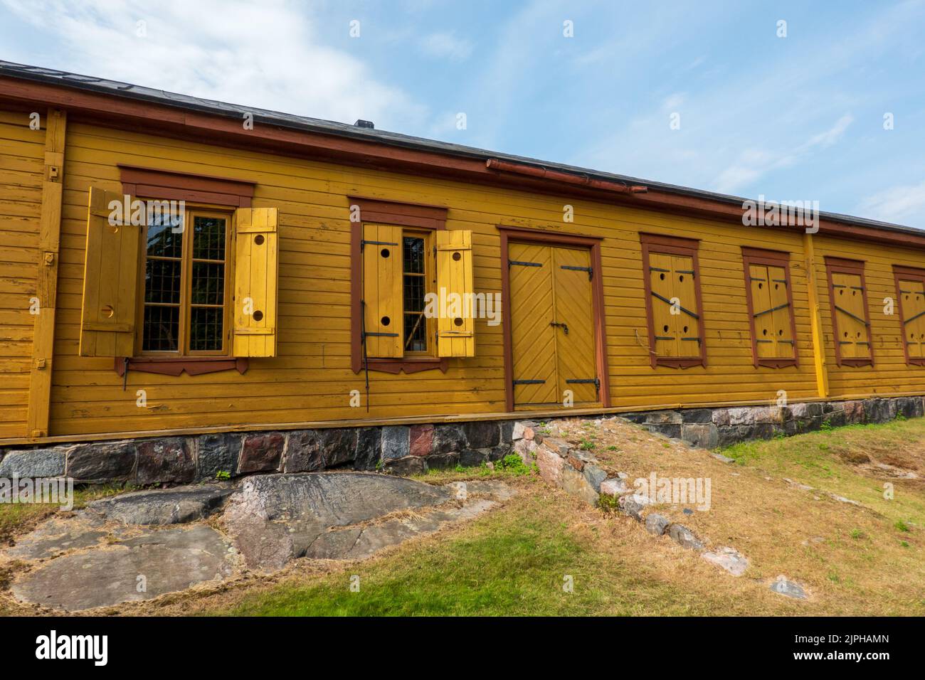 Traditional wooden painted buildings hi-res stock photography and ...