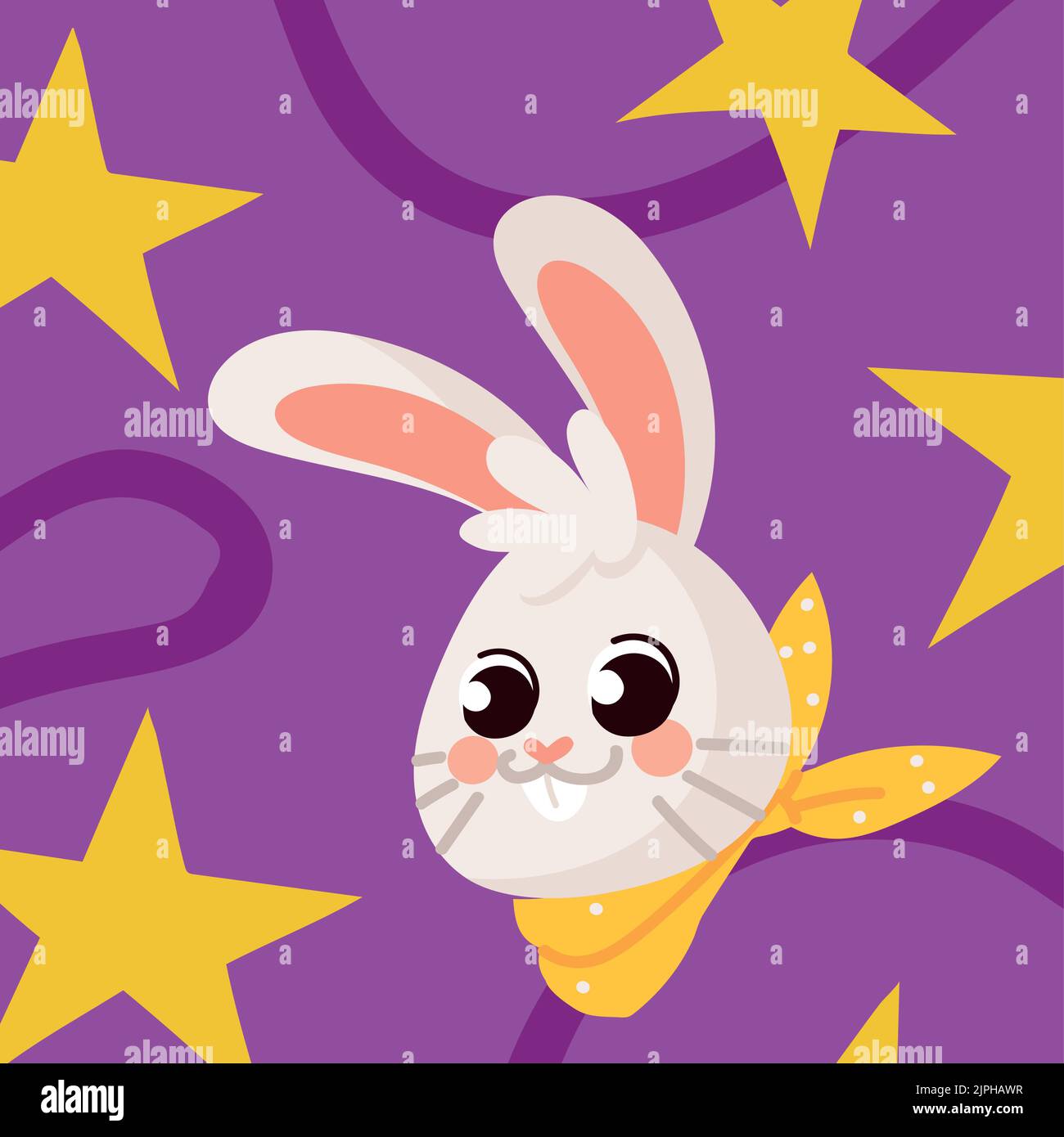 cute rabbit face Stock Vector Image & Art - Alamy