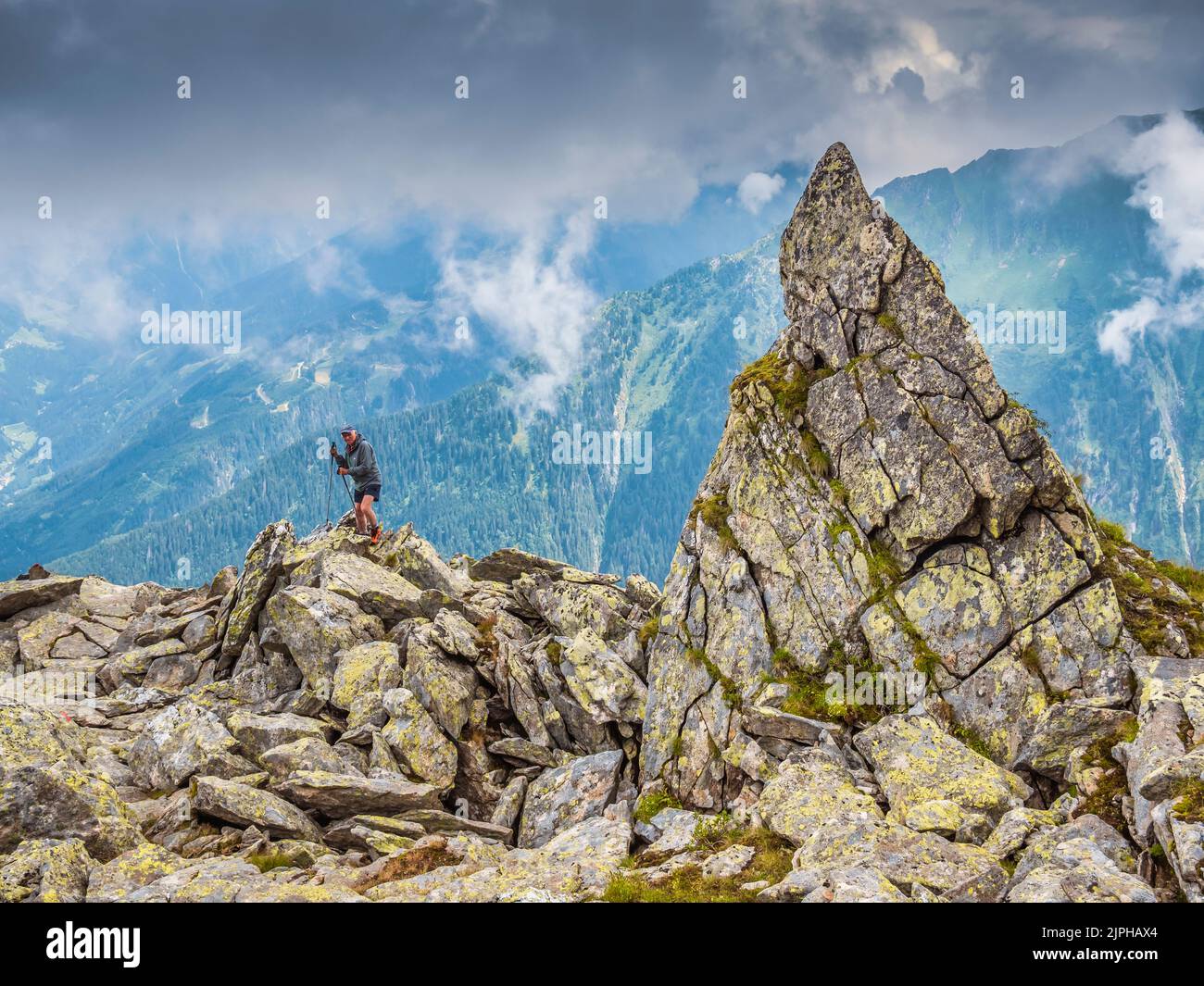 These are rock formations on the Grindberg Spitze climb near the Gams ...