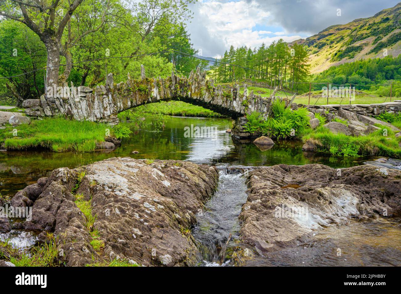 Slaters Bridge is a 17th Century packhorse bridge crossing the River ...