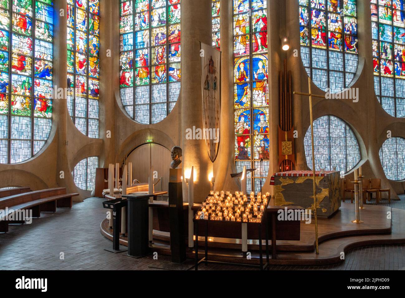 Photo from the inside of the church of St Joan of Arc (French: L'église ...