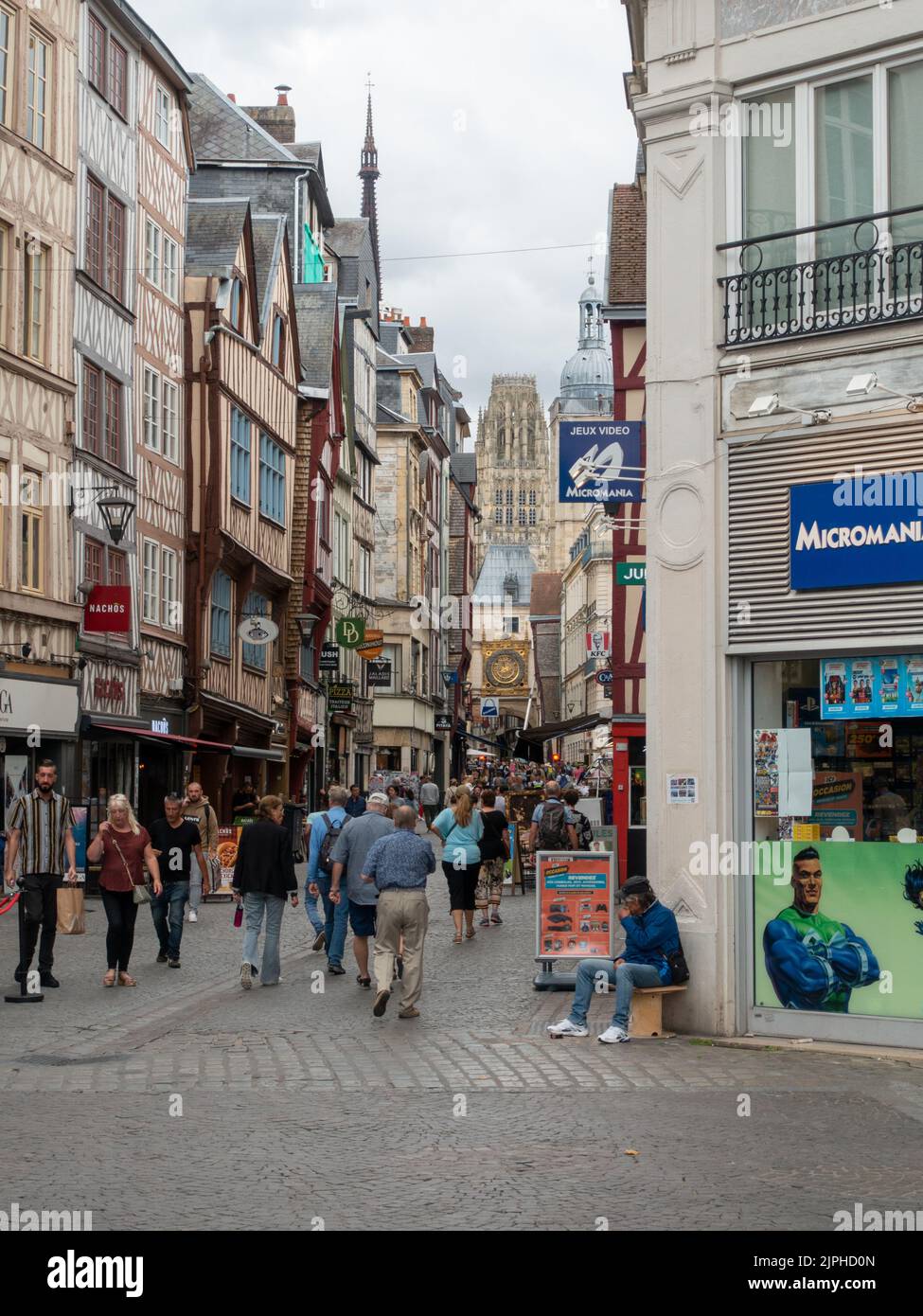 The city center of the French city of Rouen Stock Photo - Alamy