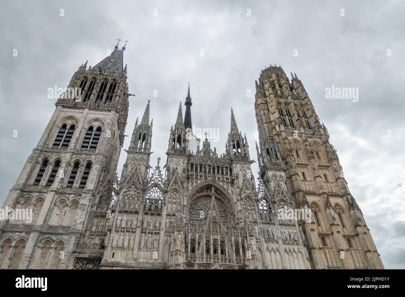Image of the Primatial Cathedral of Notre-Dame de Rouen, an important ...
