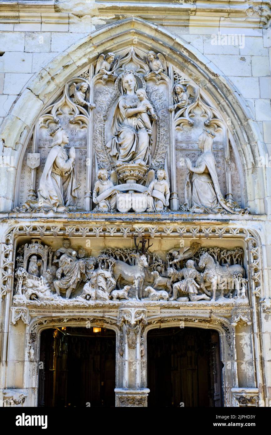 France, Indre-et-Loire, Amboise, Loire Valley Castles, royal castle of ...
