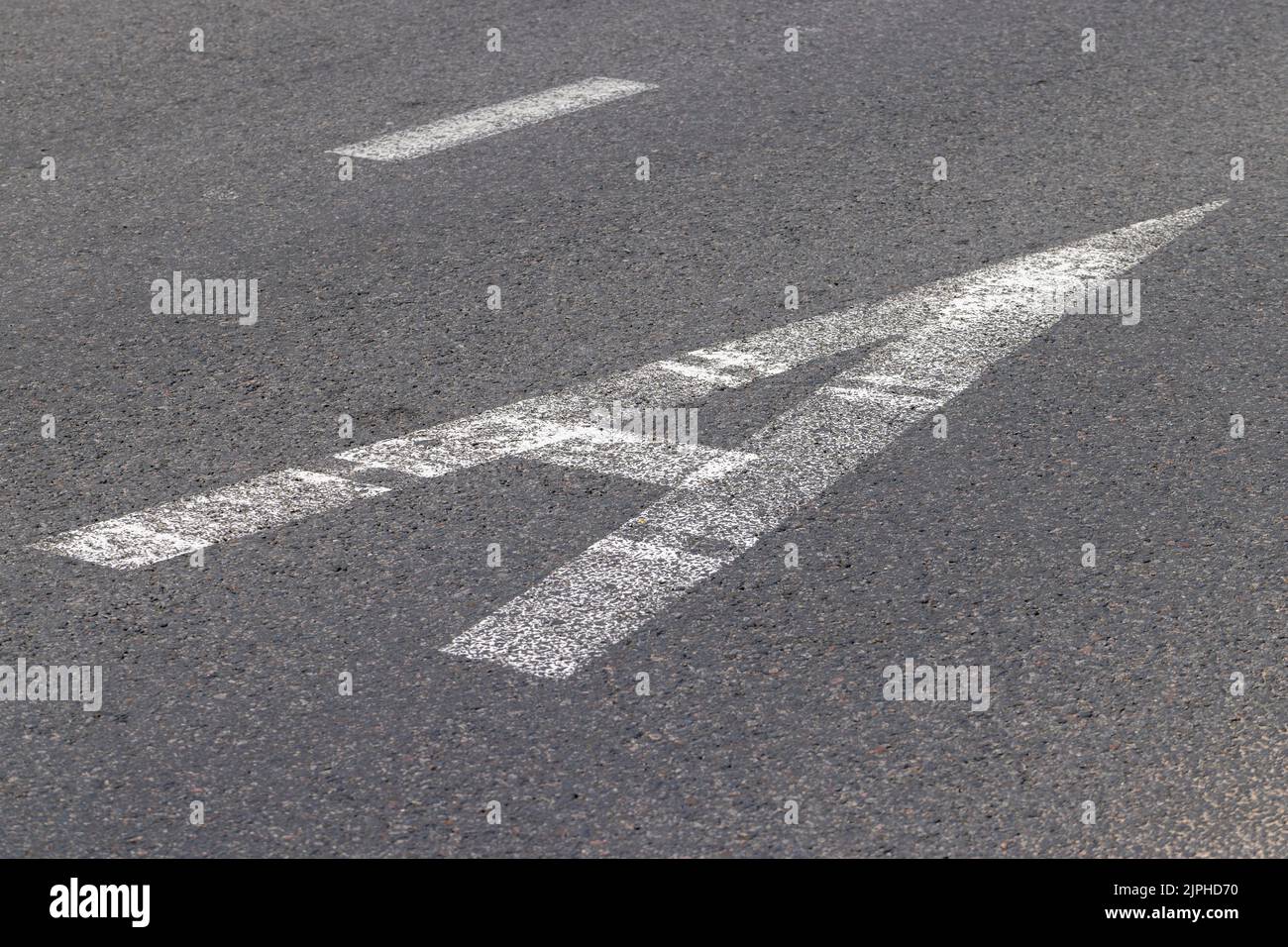 Road highway pavement sidewalk tar markings sign hi-res stock ...
