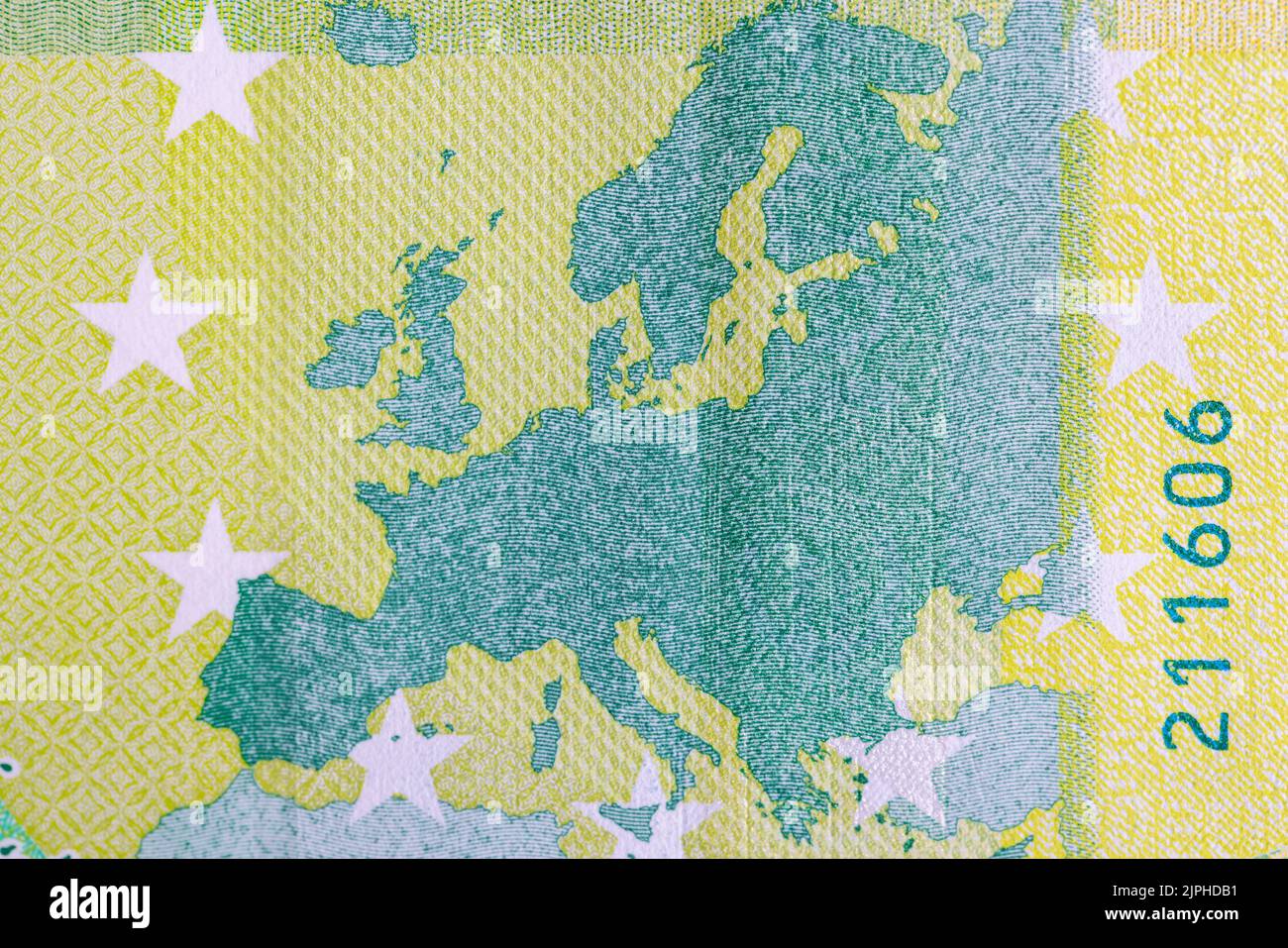 details of cash hundred euro of the European Union, cash European euro ...