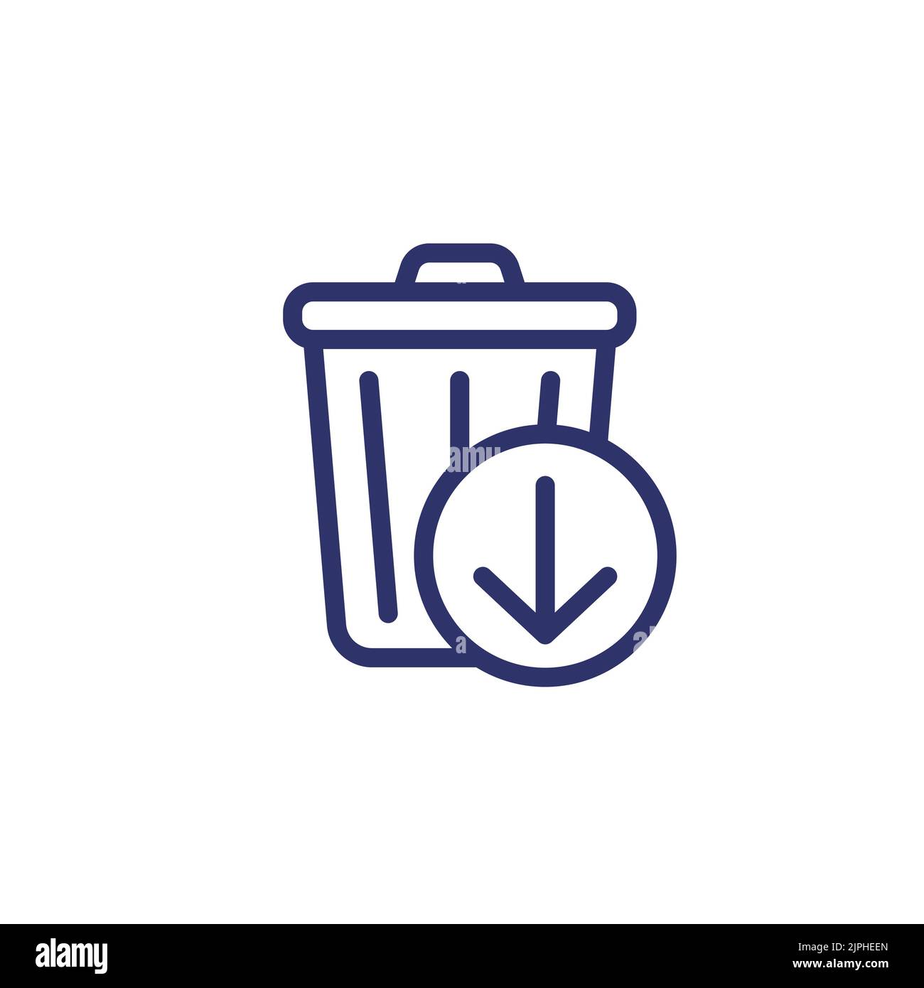 Reduce waste icon, line vector Stock Vector Image & Art - Alamy