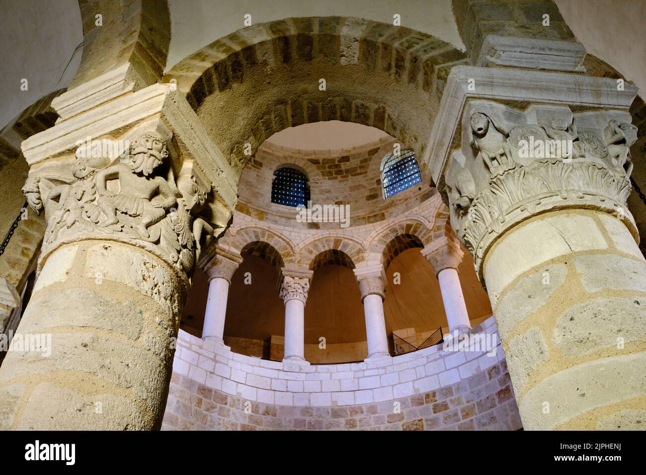 France, Indre (36), Neuvy-Saint-Sepulchre, the Basilica Saint-Etienne ...