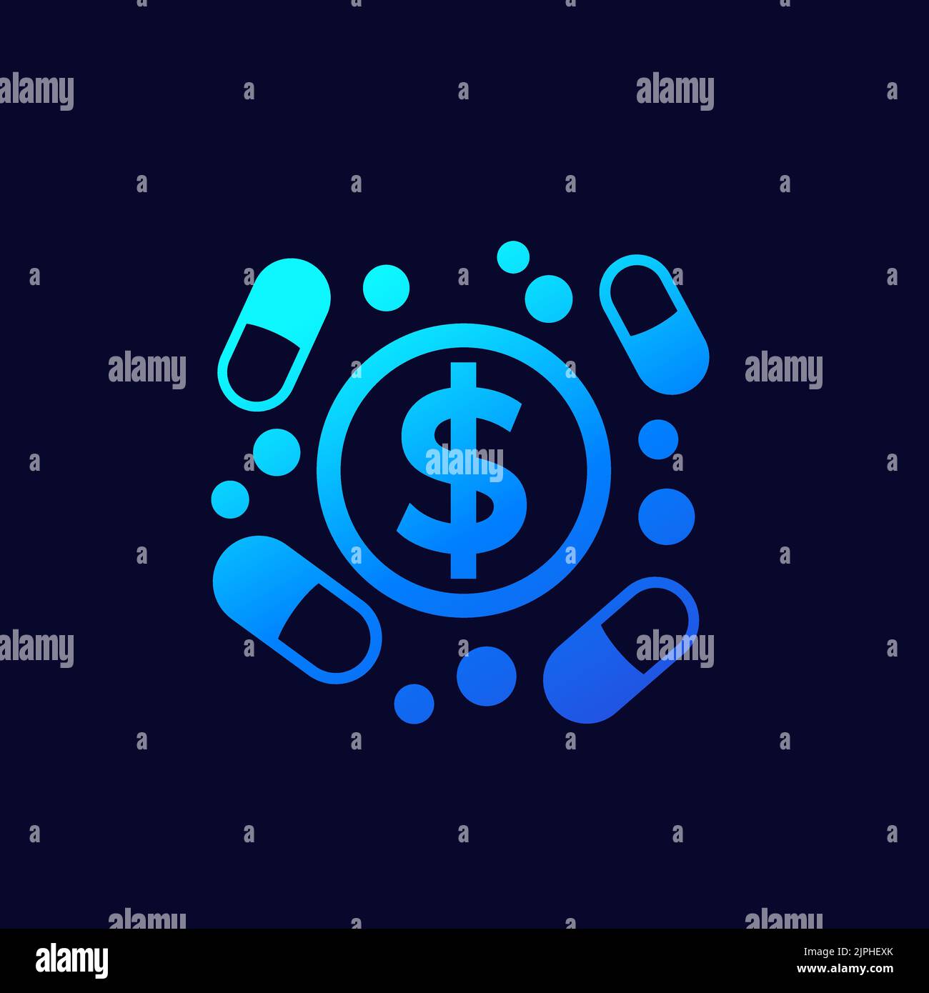 medication cost icon for web Stock Vector Image & Art - Alamy