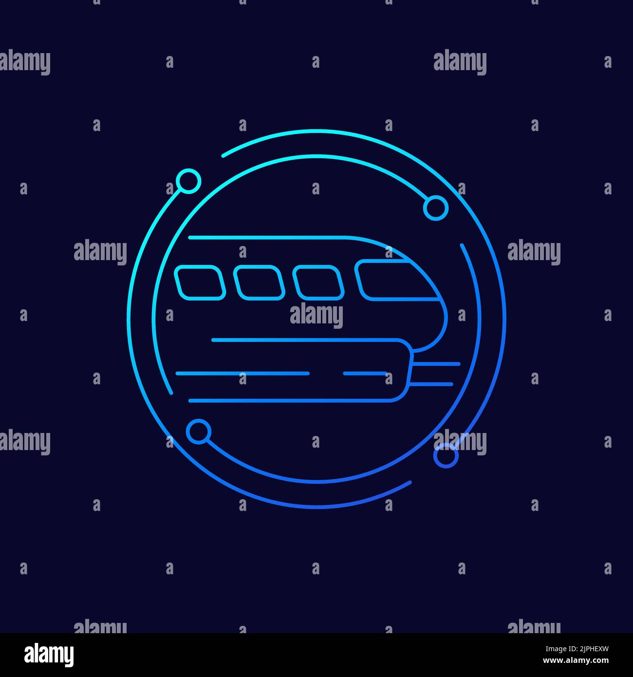 monorail icon, thin line vector Stock Vector Image & Art - Alamy