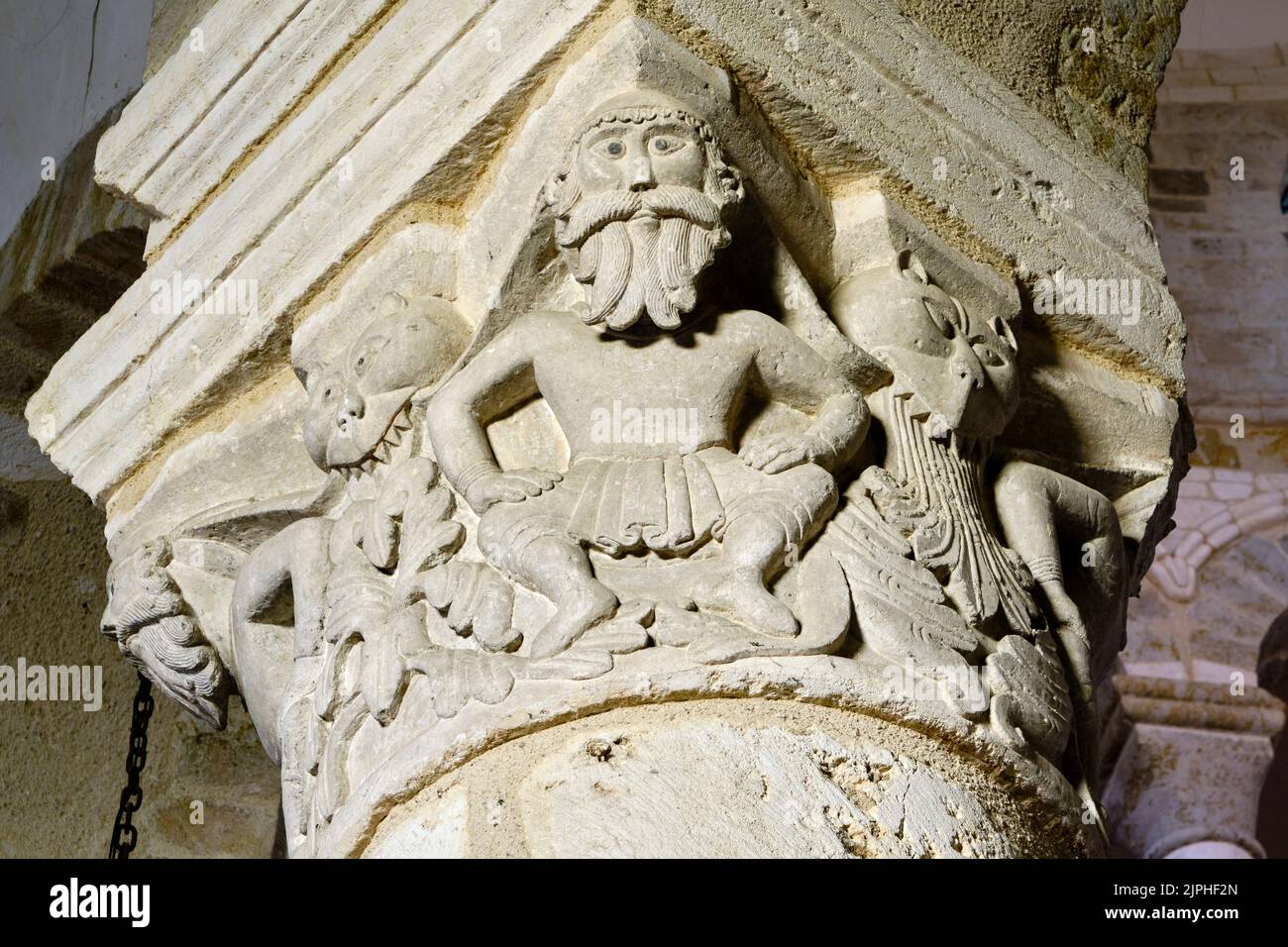 France, Indre (36), Neuvy-Saint-Sepulchre, the Basilica Saint-Etienne ...