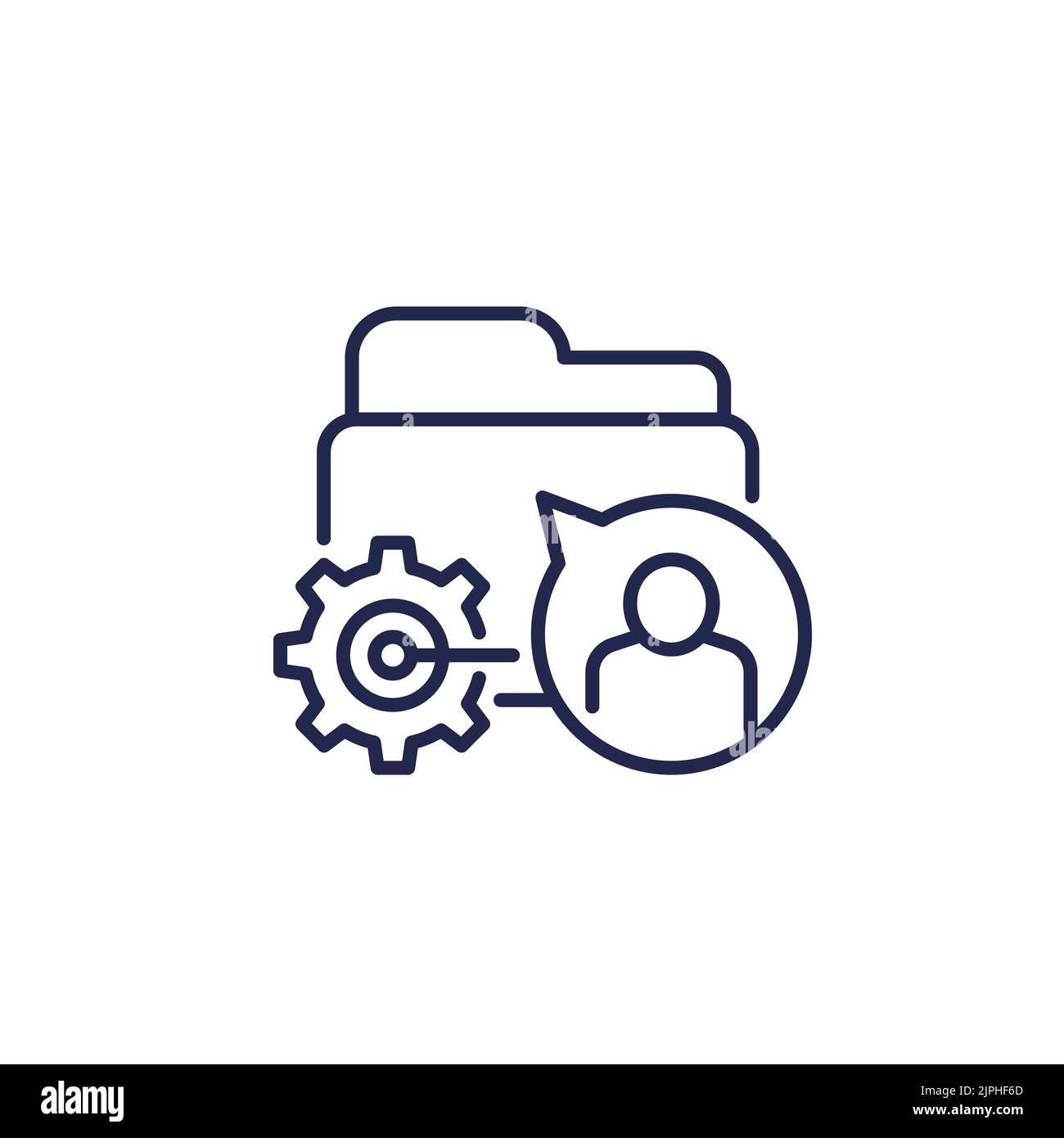 New hr manager icon Stock Vector Images - Alamy