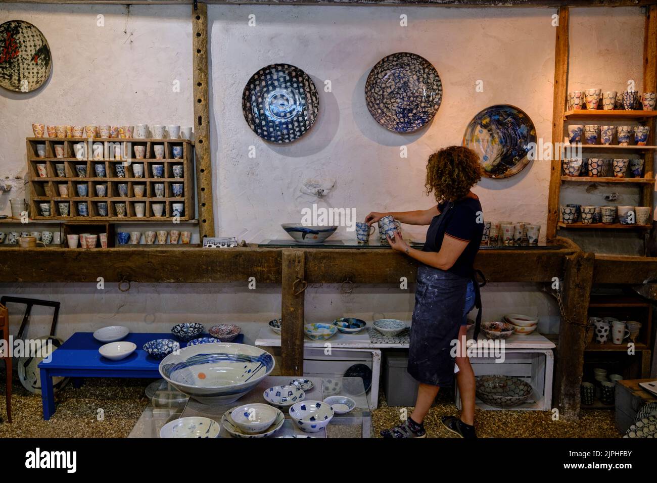 France, Cher (18), Henrichemont, La Borne, village of potters, the ...