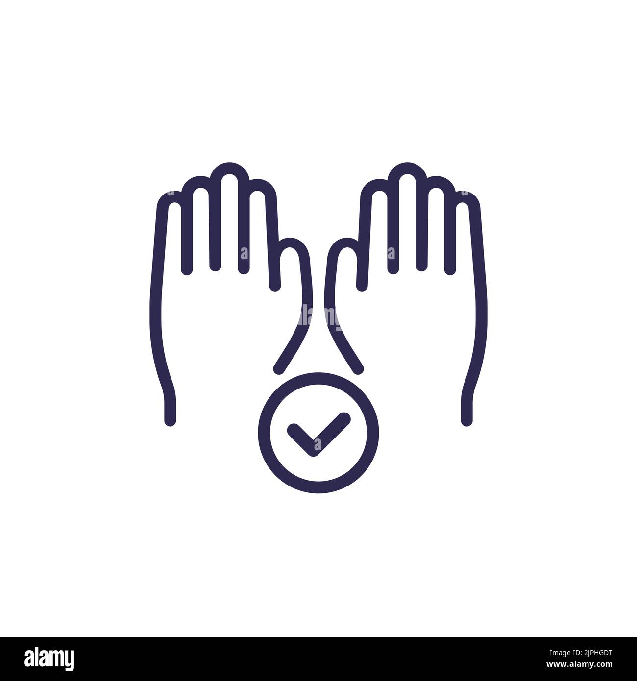 clean hands icon, hygiene, washing hands vector Stock Vector Image ...