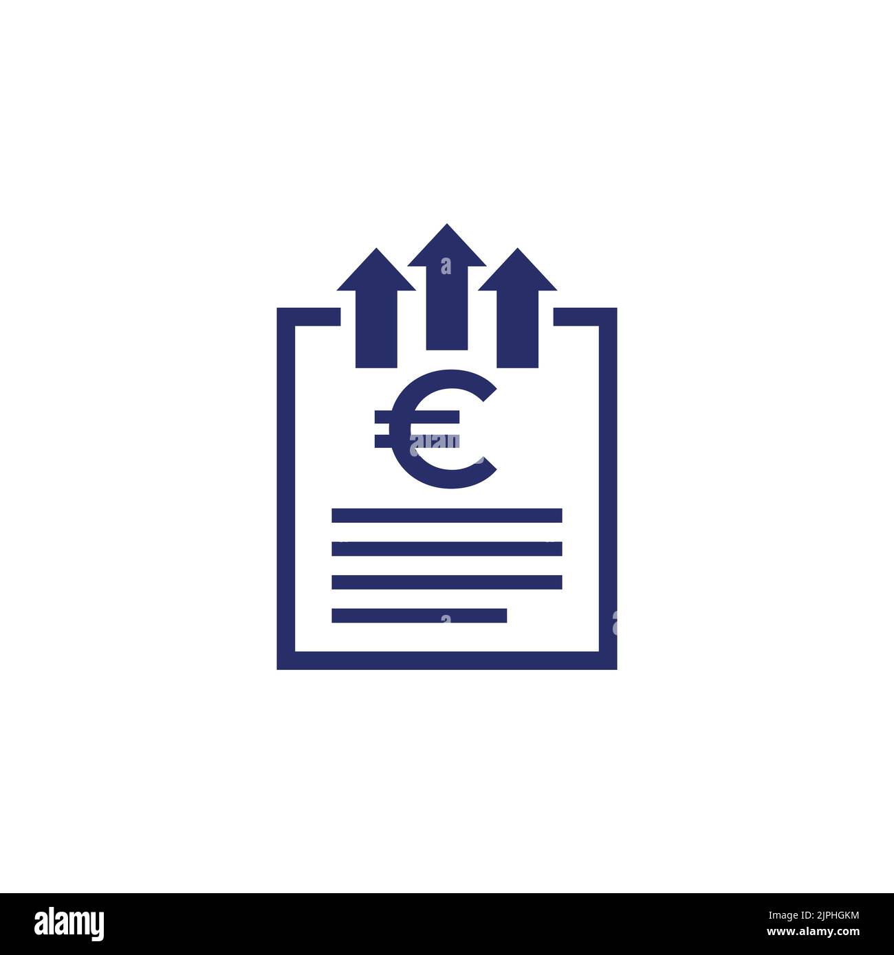 Euro invoice icon hi-res stock photography and images - Alamy