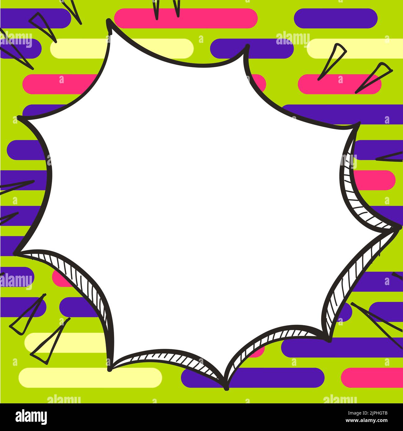 Comics Design Frames. Beautiful Photo Frame Set With Boom Bubbles For ...